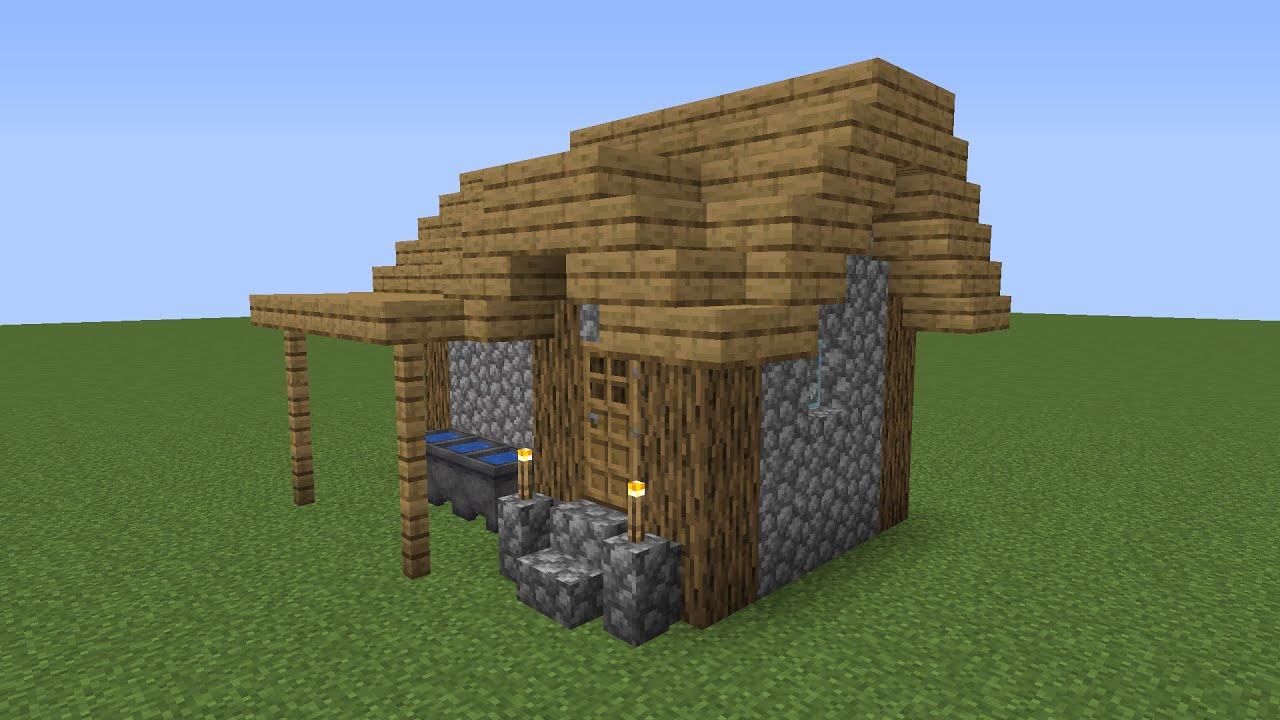 How To Build a Minecraft Village Tannery - YouTube