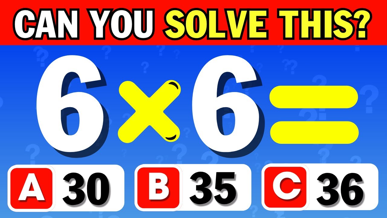 Only the Smartest Can Finish This Math Quiz Without Mistakes! 🧠🔥 ...
