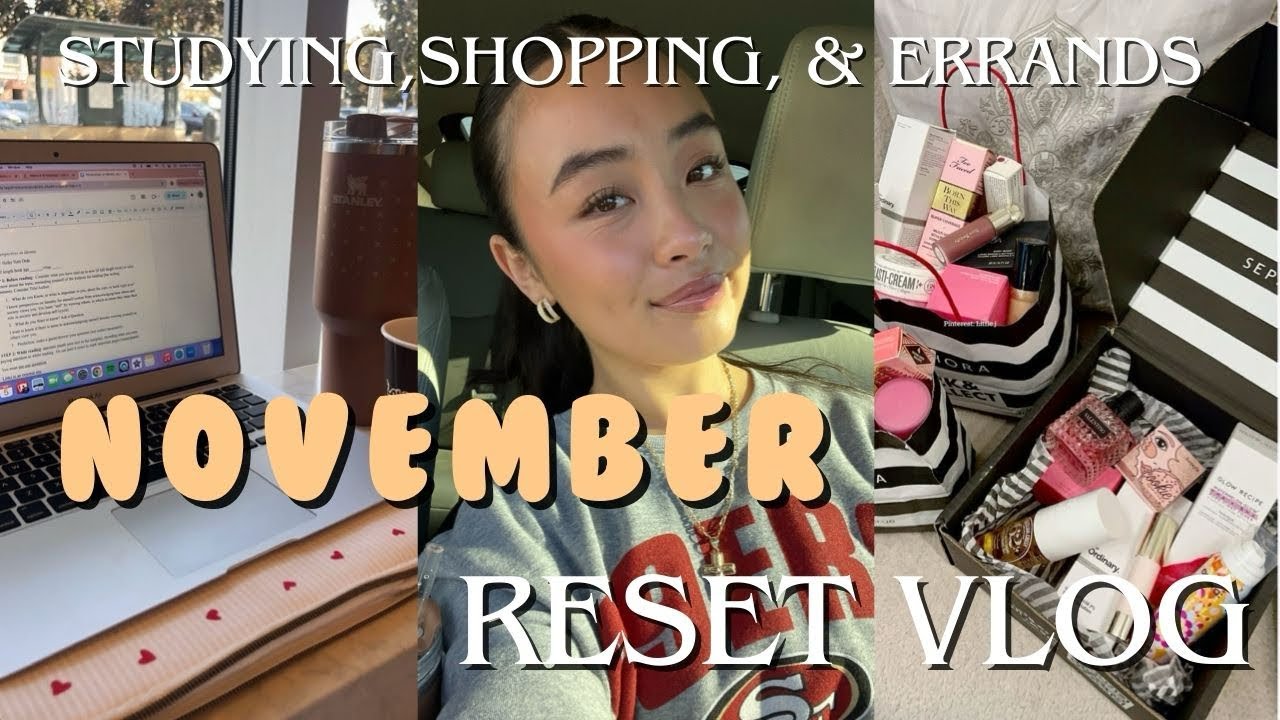 November RESET Vlog + Sephora VIB Sale Haul | Genesis Montes - YouTube