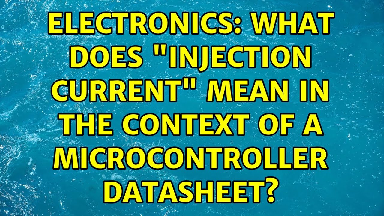 Electronics: What does "injection current" mean in the context of a ...