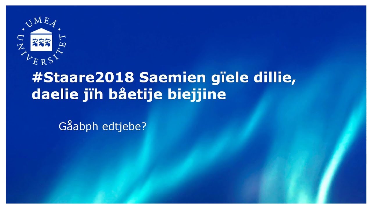 Samiska idag och igår – ett minisymposium om grammatik och språk i ...