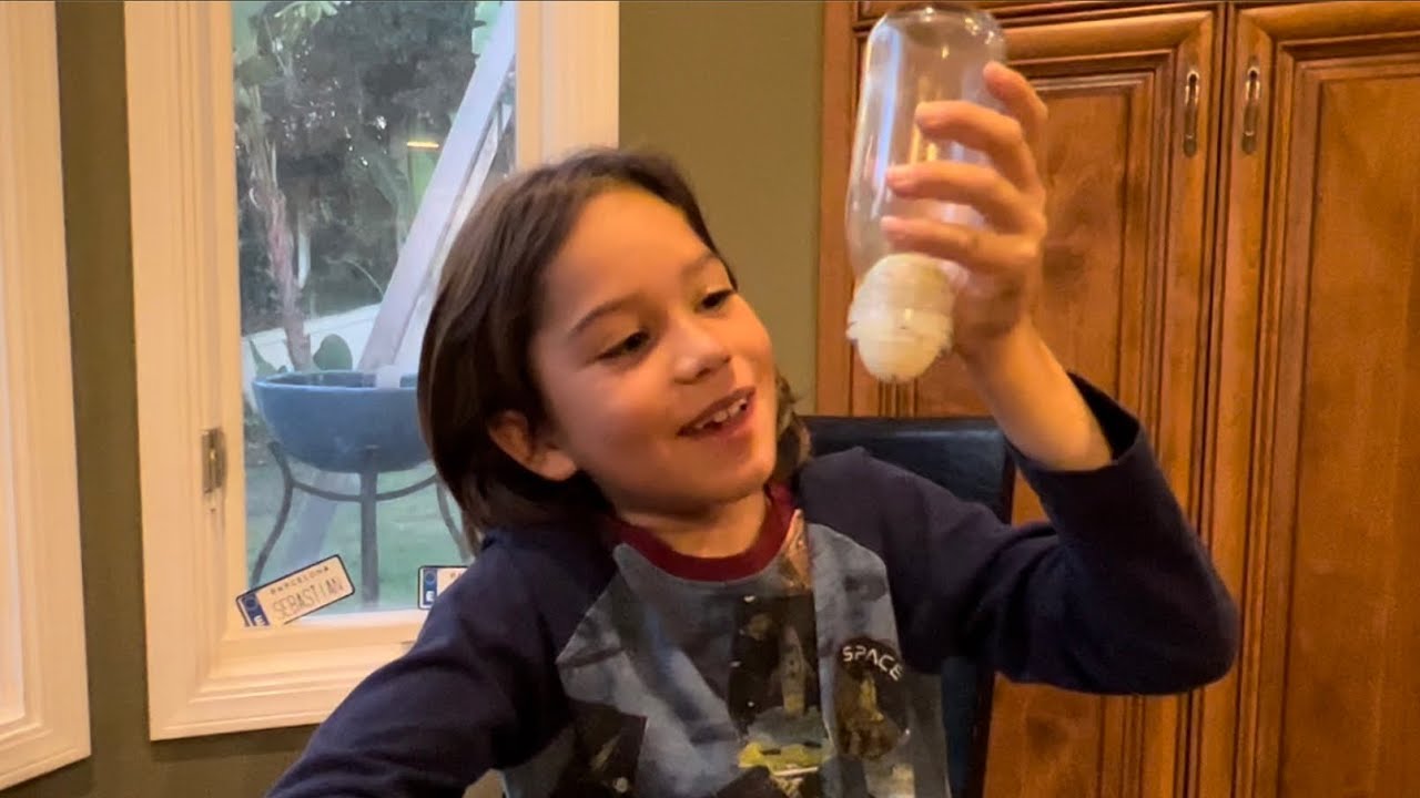 Science Gr3 Sebastian - Egg air pressure experiment - YouTube