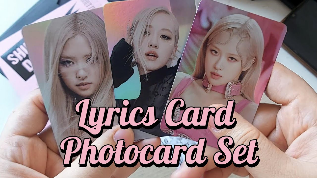 ROSE SET PHOTOCARDS - YouTube