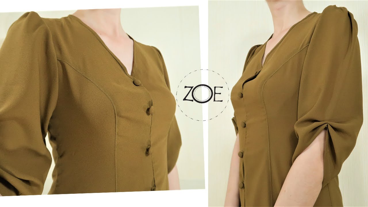 DIY Sewing 8 Pieces Dress Develop Basic Patterns Zoe DIY - YouTube