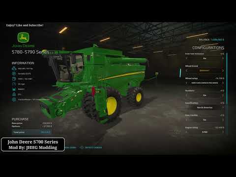 John Deere S700 Series | Mod | Customization | Farming Simulator 22
