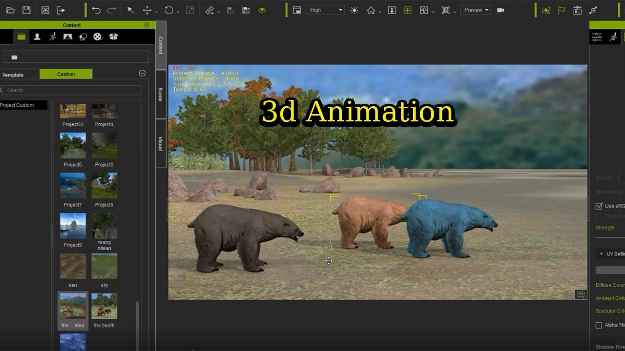 How to make Animals iclone 3d , 3d Animation - YouTube