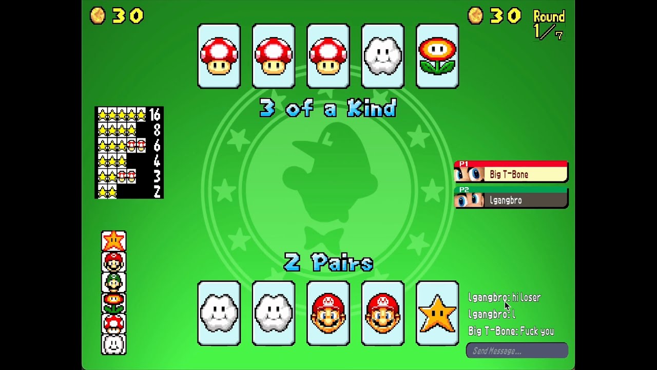 NSMB Picture Poker PC Fan Game Gameplay I Gimme your coins I - YouTube