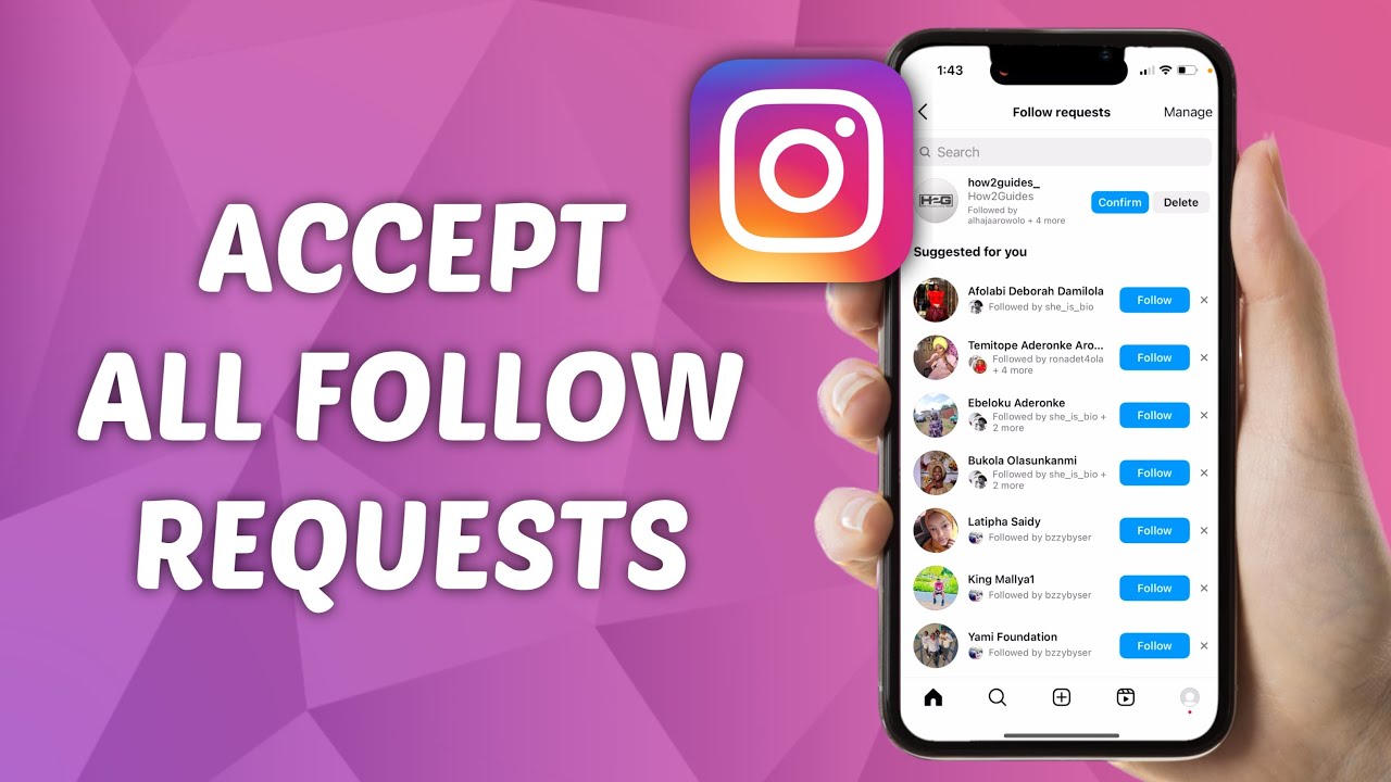 How to Accept All Follow Requests At Once on Instagram - YouTube