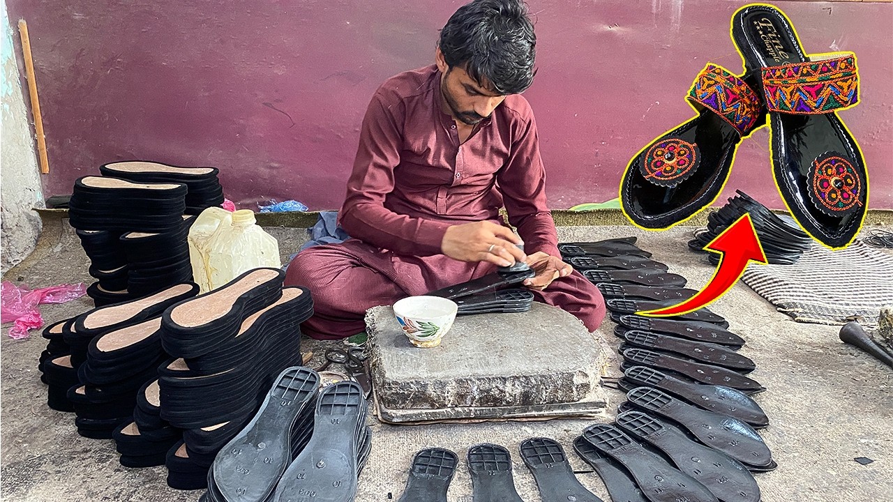 Process of Making Handmade Shoes for Women's || How Handmade Footwear ...