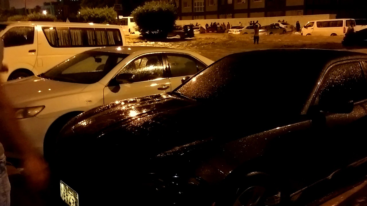 Kuwait flood 2018 - YouTube