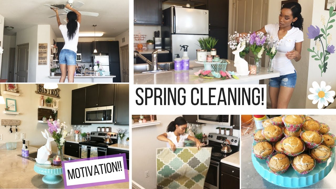SPRING CLEANING MOTIVATION // CLEAN WITH ME // CLEANING ROUTINE // SAHM ...