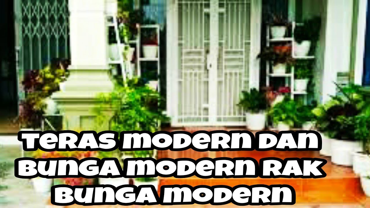 modifikasi teras rumah menjadi taman bunga modern - YouTube