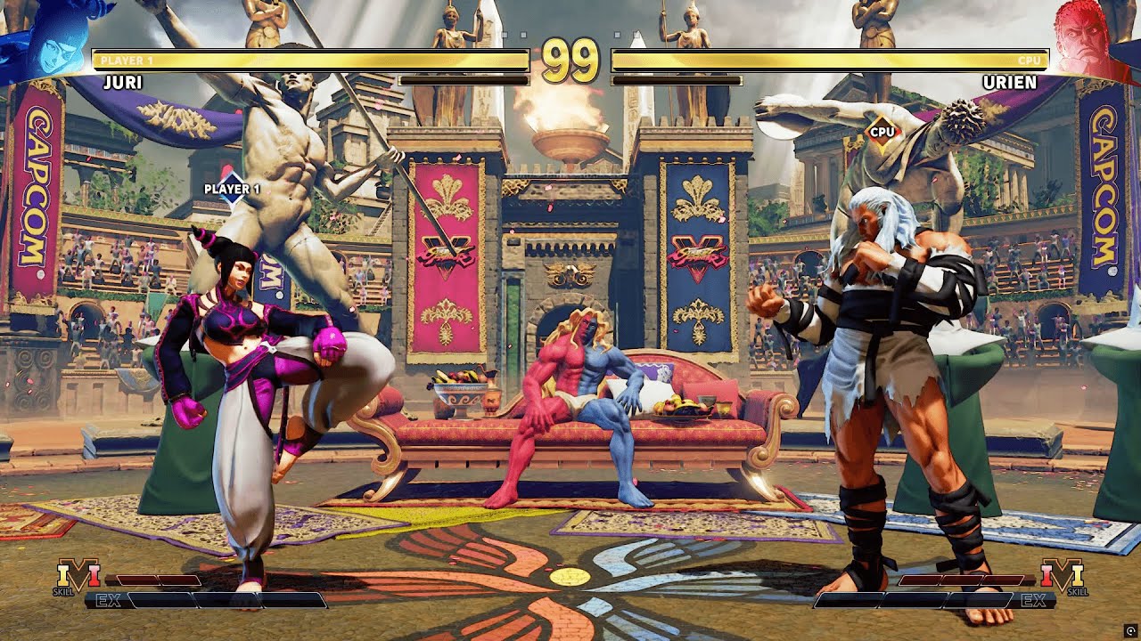 Juri vs Urien (Hardest AI) - Street Fighter V. - YouTube