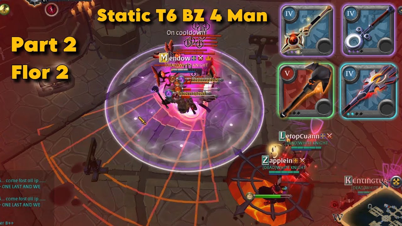 Albion online PVE - How To Static T6 Flor 2 Black Zone 4 Man Tank POV ...
