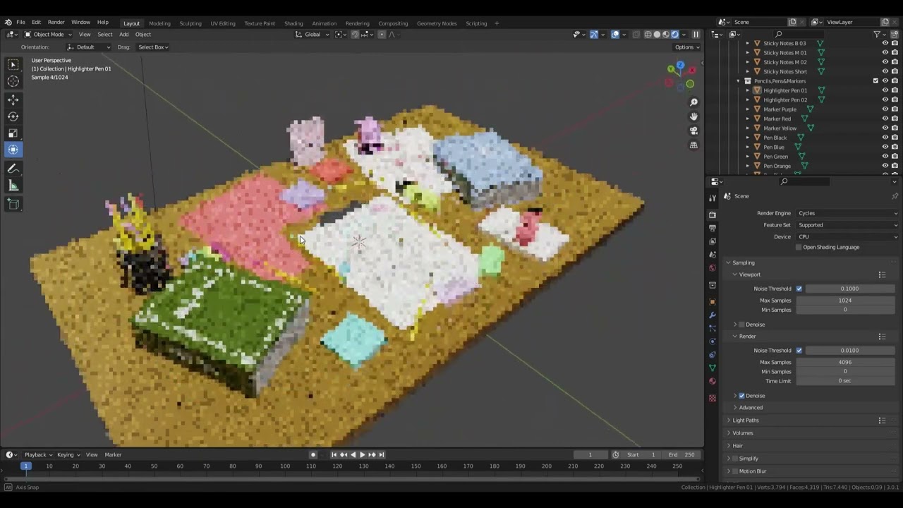 Bible Study Scenario 3D Model (Blender Showcase) - YouTube