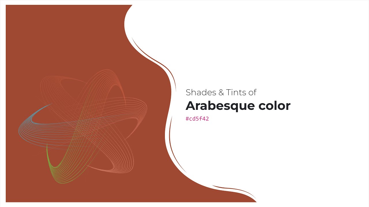 Shades & Tints of Arabesque color #cd5f42 A Cool Orange color #b6543a ...