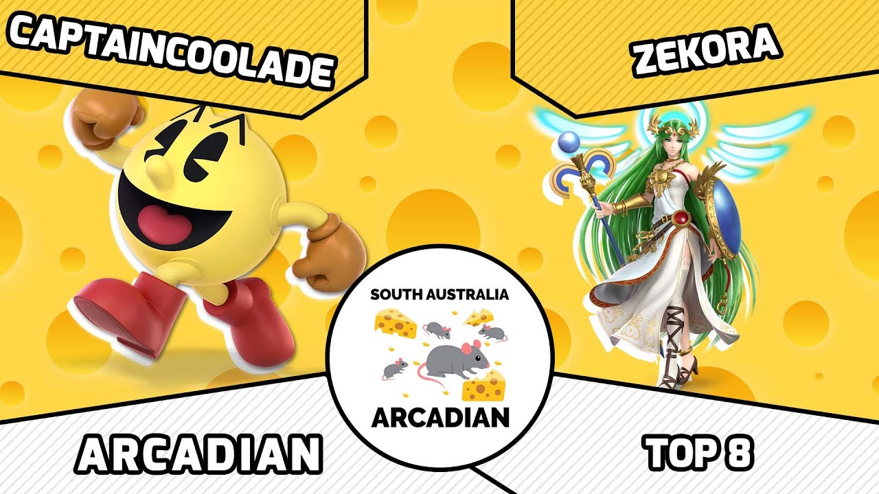 Arcadian - SSBU - CaptainCoolade (Pac-Man) vs Zekora (Palutena, Corrin ...
