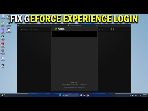 How To Fix Unable To Login to GeForce Experience - Easy Fix
