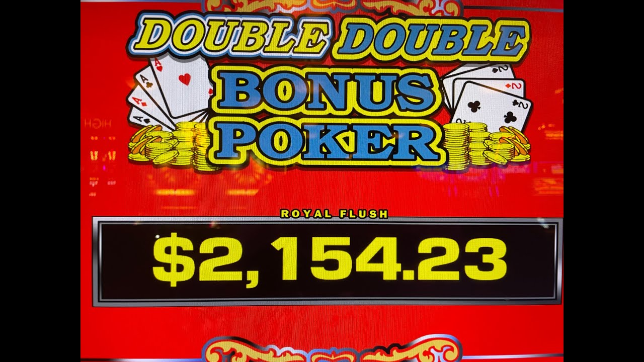 Video Poker: Double Double Bonus Poker Progressive - 50 cent machine ...