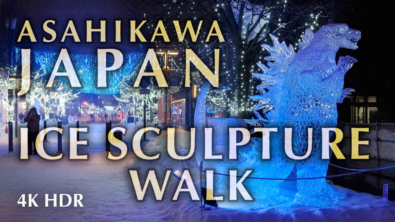 Ice Sculptures at Asahikawa Winter Festival, Japan / 4K60 HDR - YouTube