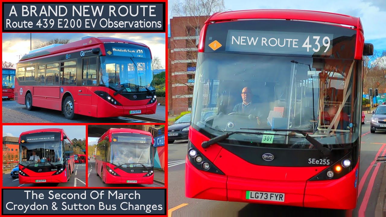 *NEW ROUTE + SECOND DAY* 439 GoAhead Enviro 200 EV Observations ...