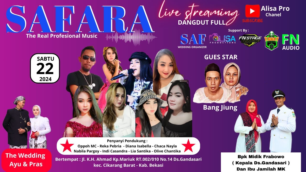 Live Streaming Safara Entertainment part2 - YouTube