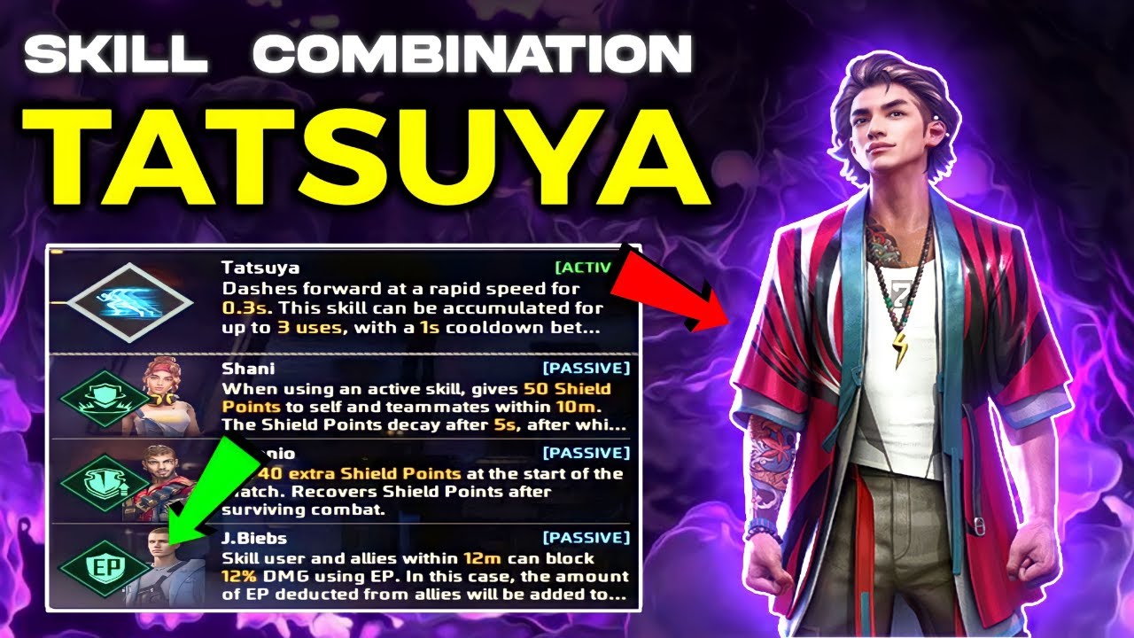 Tatsuya best skill combination 2023 | Best character combination in ...
