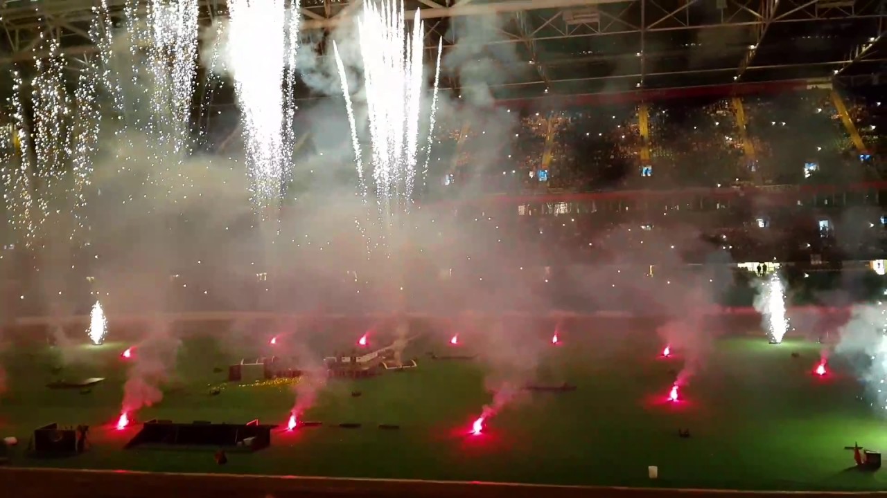 Speedway Grand Prix 2017 Fireworks Cardiff - YouTube