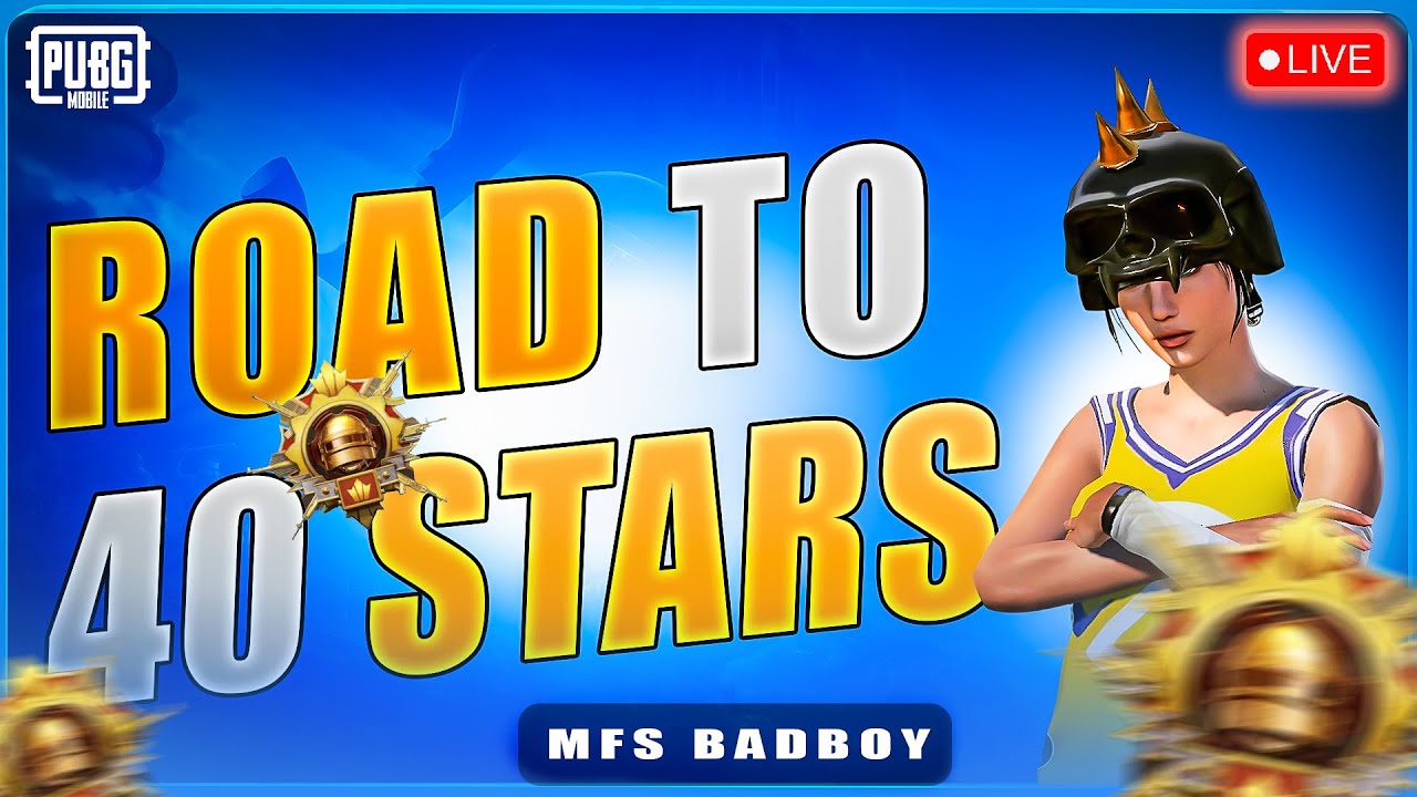 LIVE 🔥 From ZERO to 40 Stars! Full Rank Push Challenge 🏆 (PUBG Mobile ...