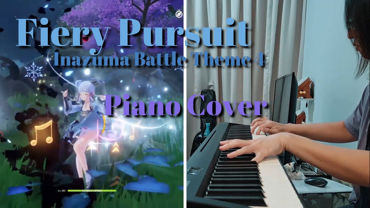 Inazuma Battle Theme 4 - Fiery Pursuit (Genshin Impact OST) Piano Cover ...