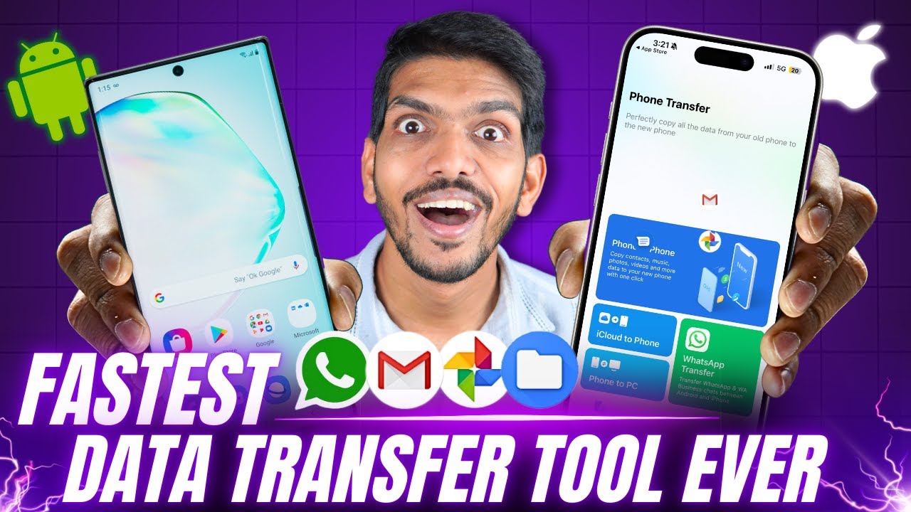 Transfer All Android Data to iPhone - The FASTEST Mobile Data Transfer ...