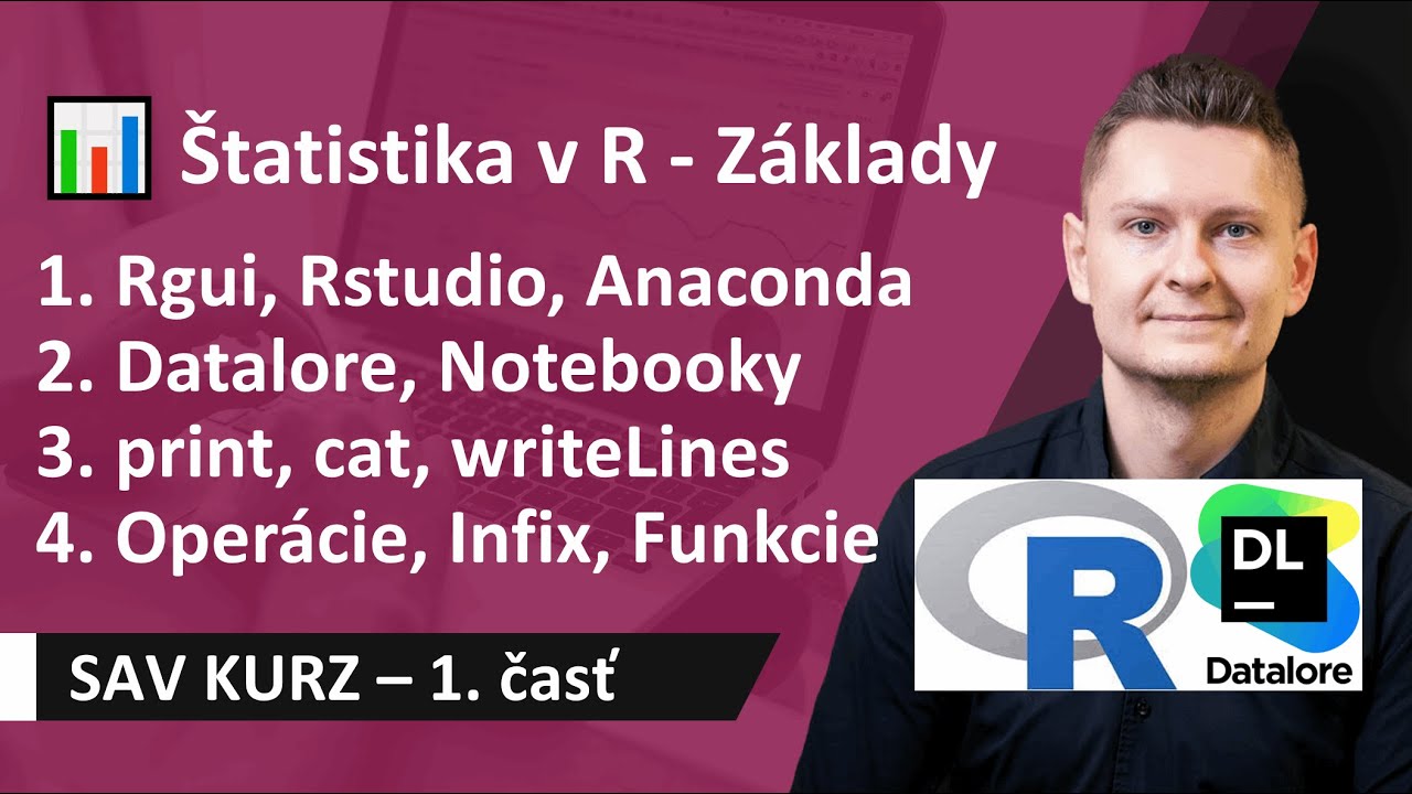 SAV Online kurz Štatistika v R - Základy - 1 - Rgui, Datalore, print ...
