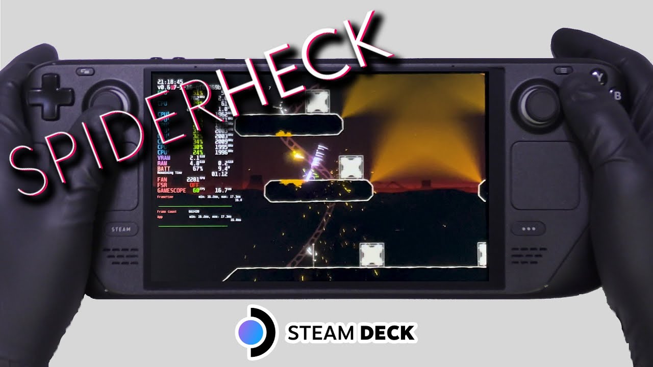 Steam Deck Gameplay | SpiderHeck | Steam OS - YouTube