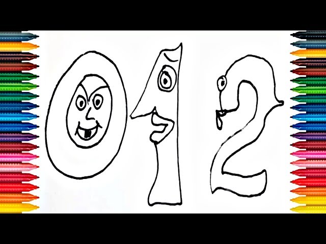 123456789 Counting Drawing Numbers How To Draw And Paint