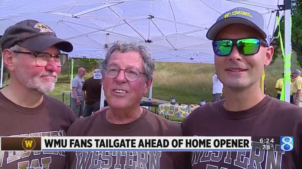 WMU fans tailgate ahead of home opener - YouTube