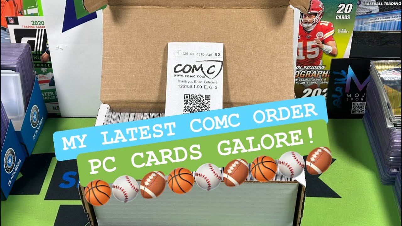 MY COMC ORDER JUST ARRIVED - LOTS OF PC CARDS - YouTube
