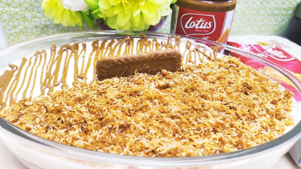 NO BAKE Lotus Biscoff Kunafa | Lotus Biscoff Kunafa | How to Make Lotus ...