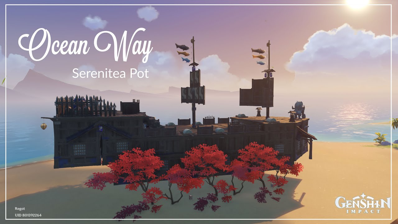 Ocean Way | Serenitea Pot | Replica ID | Genshin Impact - YouTube