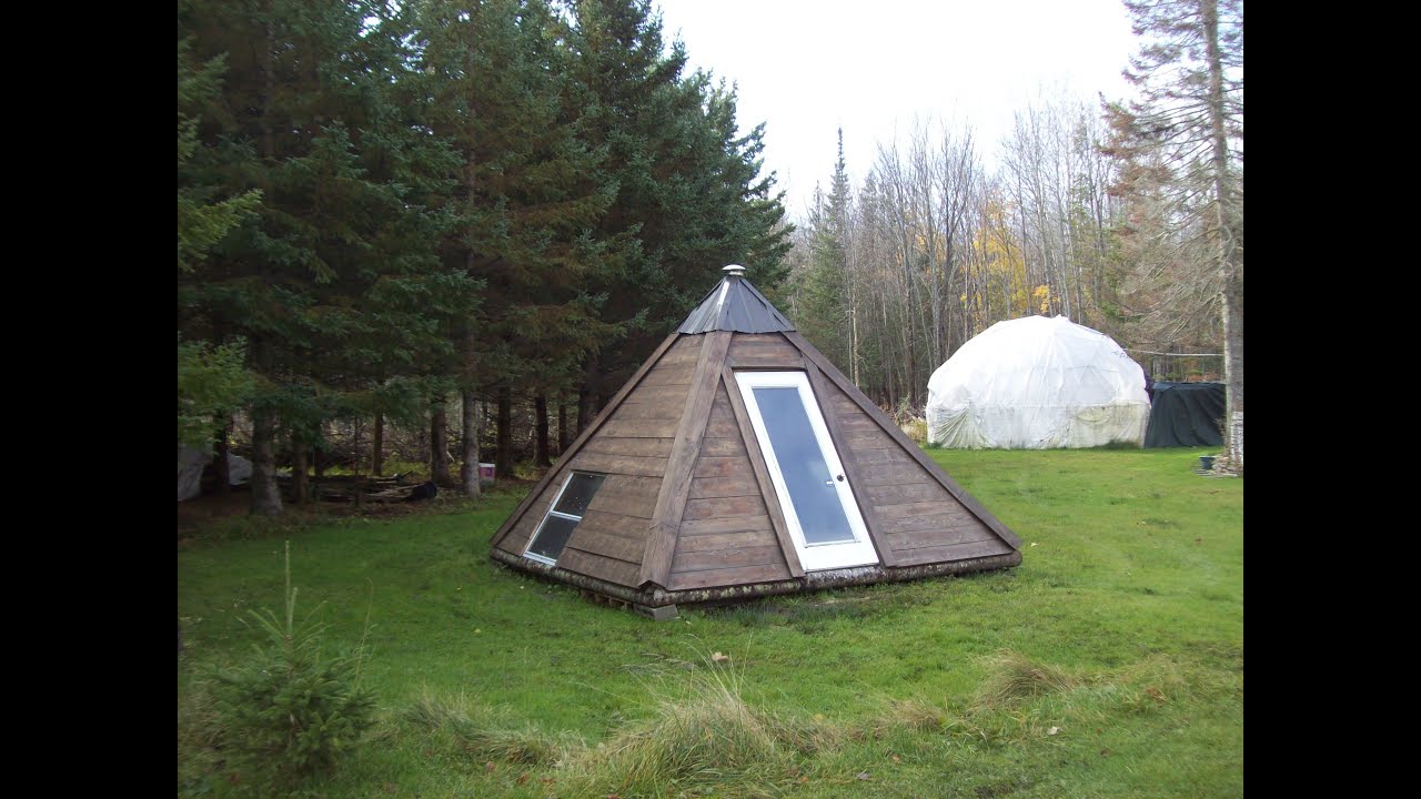 $500 Pyramid Cabin: Start To Finish - YouTube