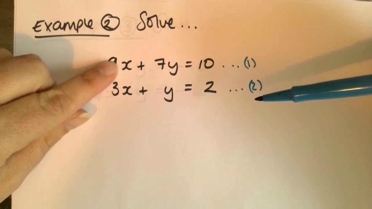 Year 10 revision simultaneous equations - YouTube