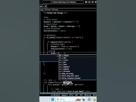 Get User Input From Form with PHP - Dynamic Web Development! #php #programming #webdevelopment ...