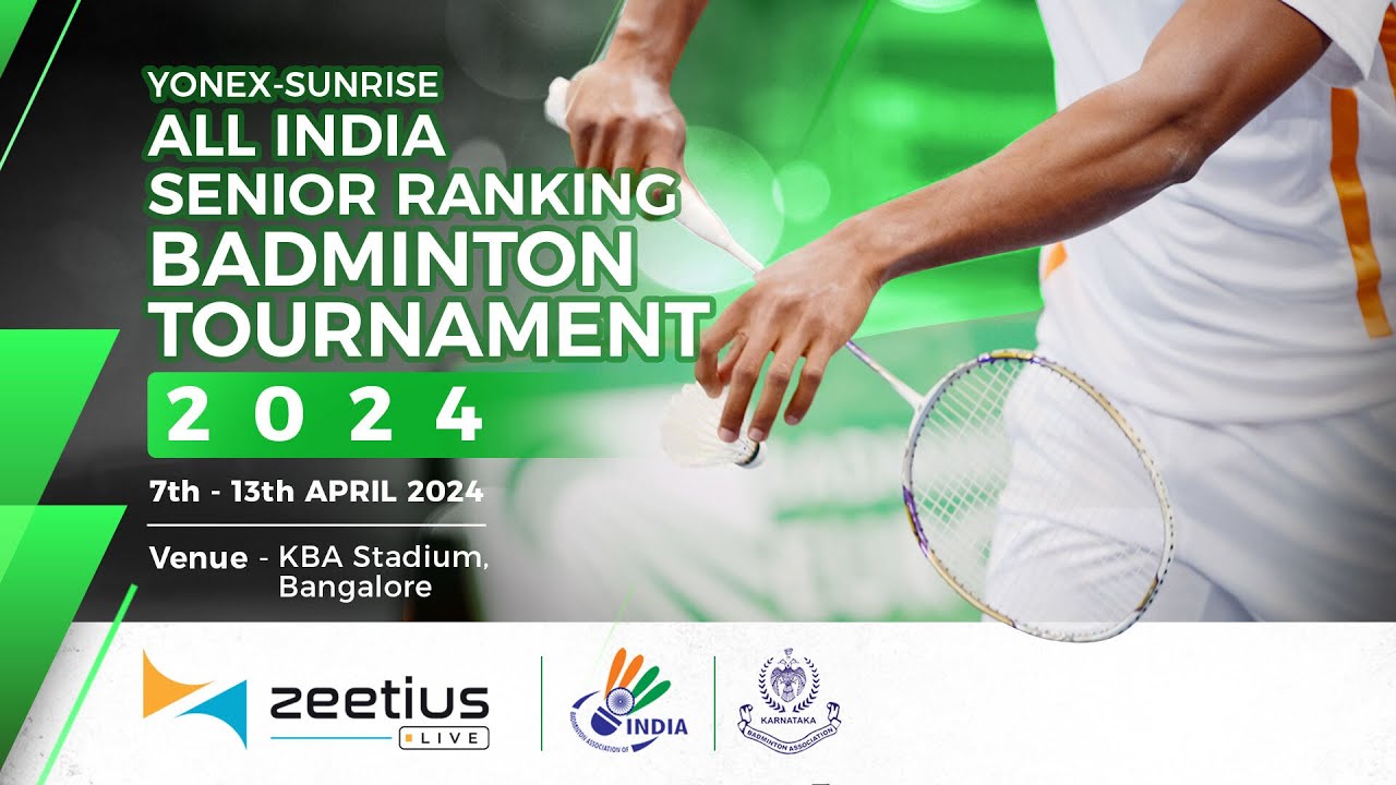 YONEX-SUNRISE ALL INDIA SENIOR RANKING BADMINTON TOURNAMENT 2024 - Day ...