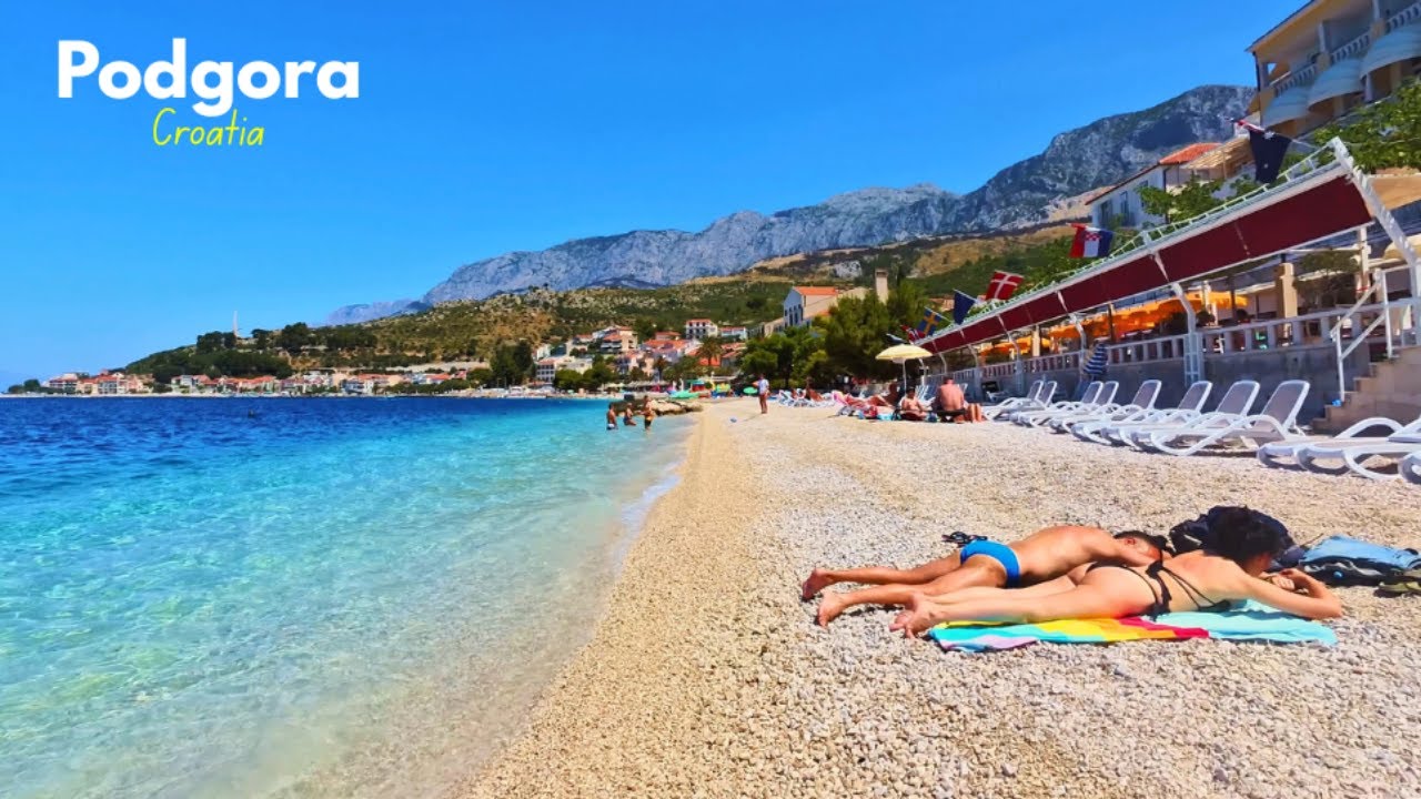 Podgora Croatia 🇭🇷 4K | Makarska Riviera Walking Tour 2024. - YouTube