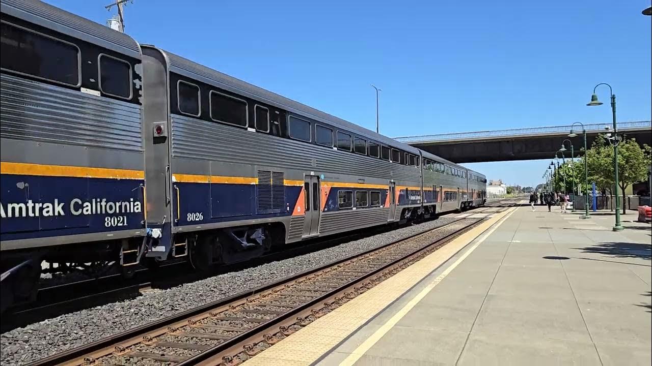 Amtrak CDTX #6965 Cab Car leading Capital Corridor #728 at Berkeley Station #amtrak - YouTube