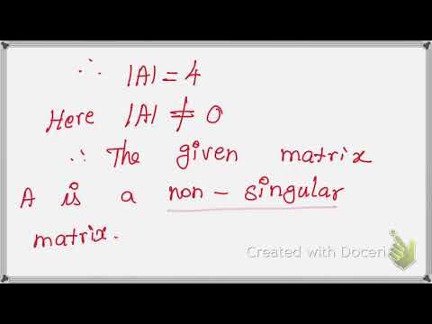 Singular matrix - Definition and Example - YouTube