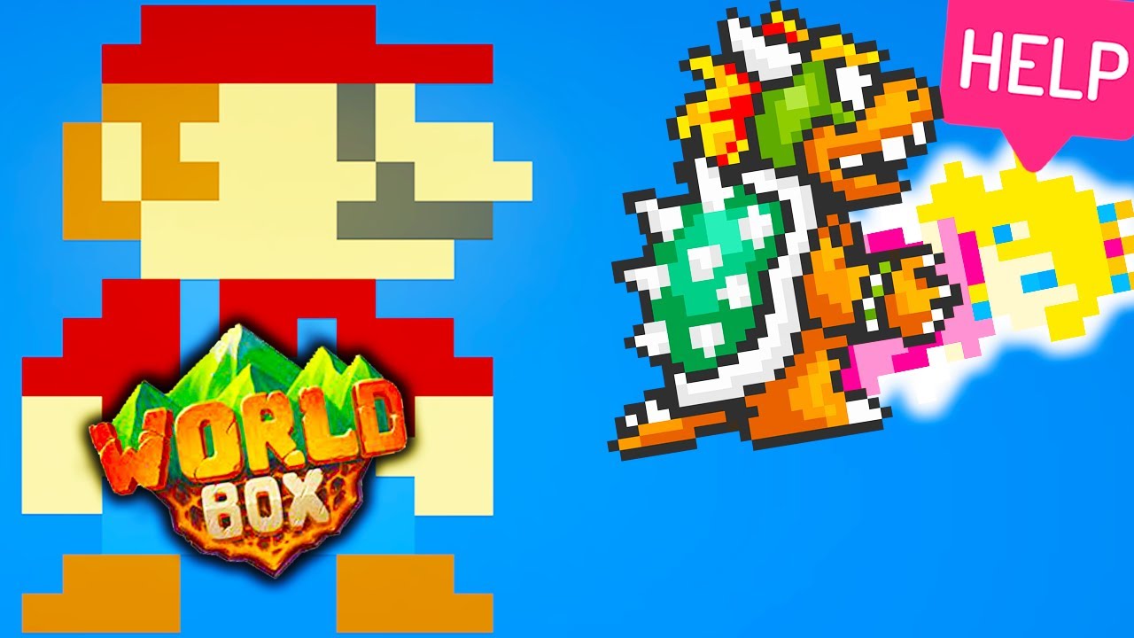 How did Super Mario Get in WorldBox?! - YouTube