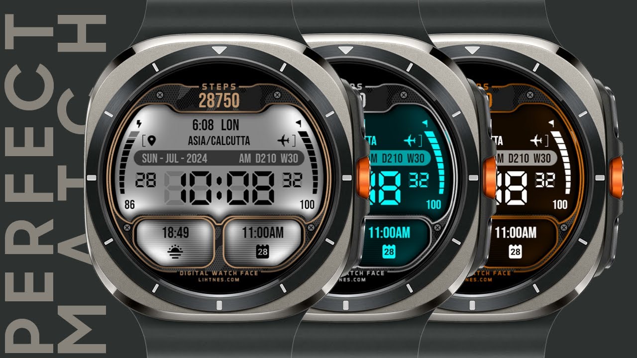 Digital Wear OS Watch Face | Samsung Galaxy Watch Face | Best Watch ...