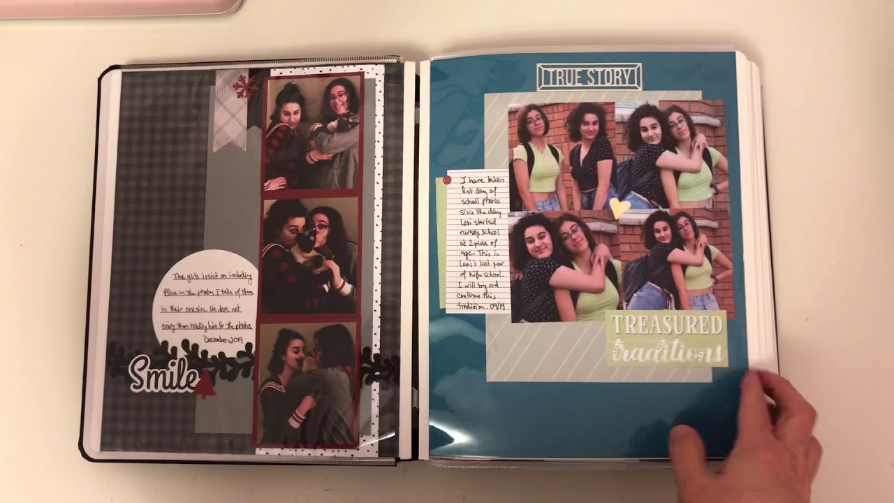 CM Creative Memories scrapbook layouts album - YouTube