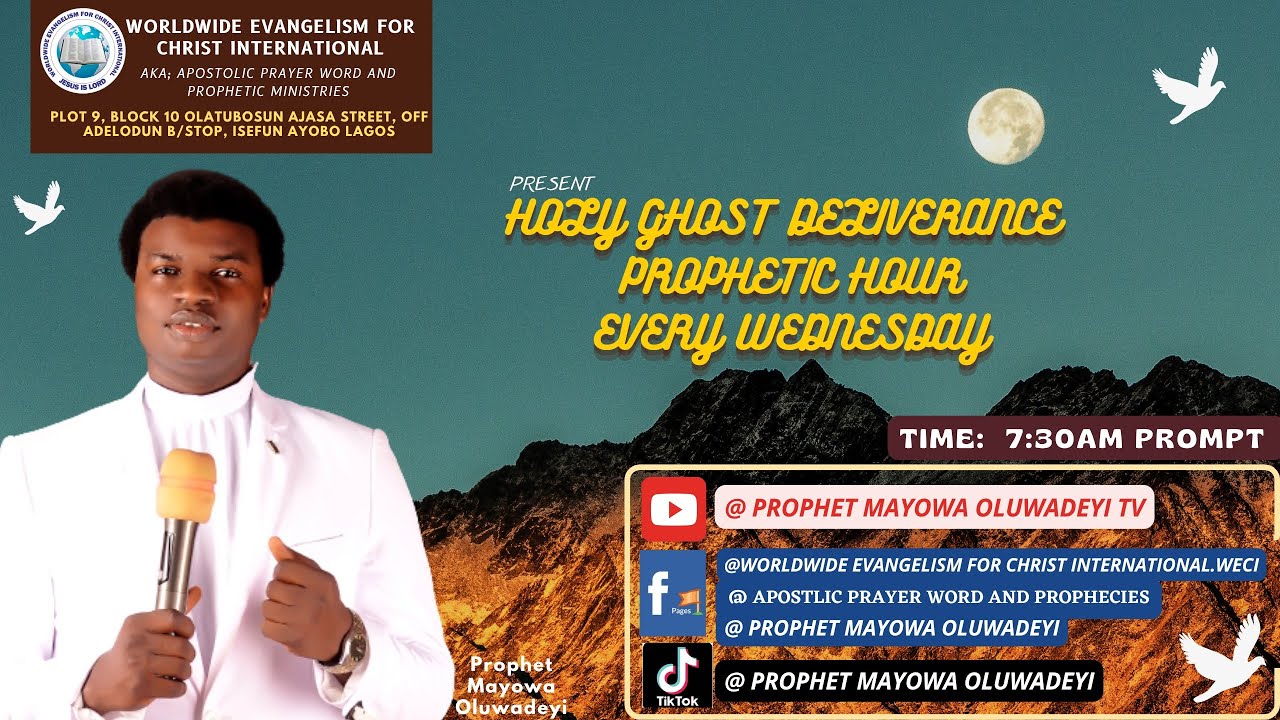 PROPHETIC DELIVERANCE HOLY GHOST HOUR - YouTube