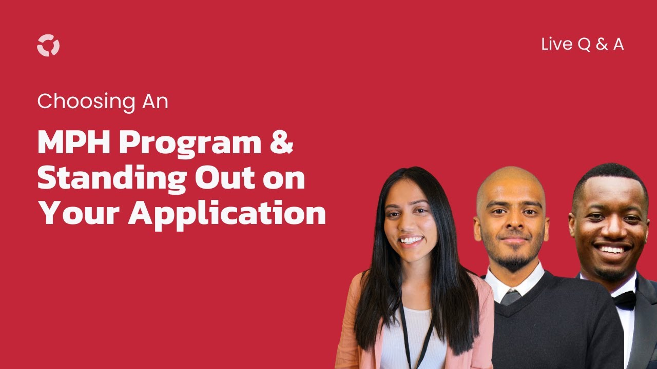 Choosing An MPH Program & Standing Out on Your Application - YouTube